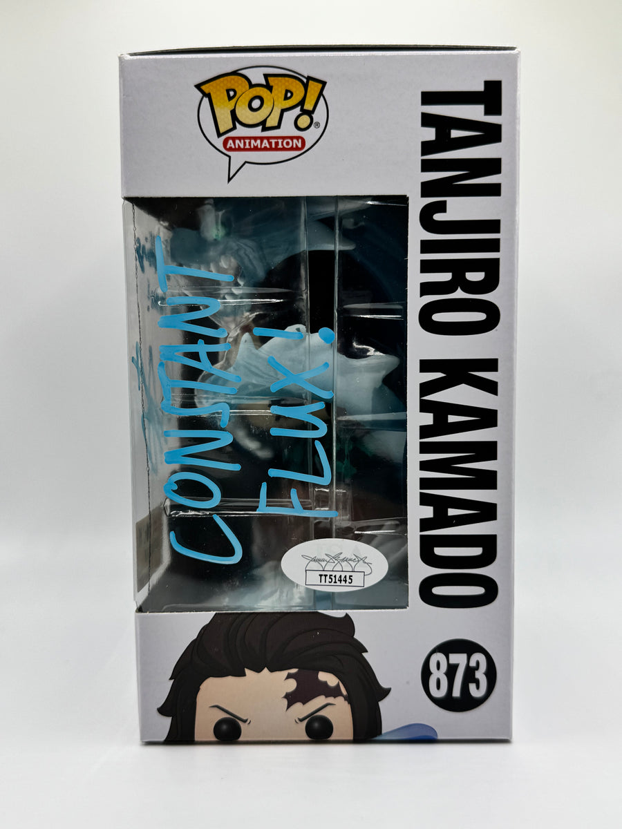 FUNKO POP! ANIMATION DEMON SLAYER: TANJIRO KAMADO #873 (SIGNED / AUTOG ...