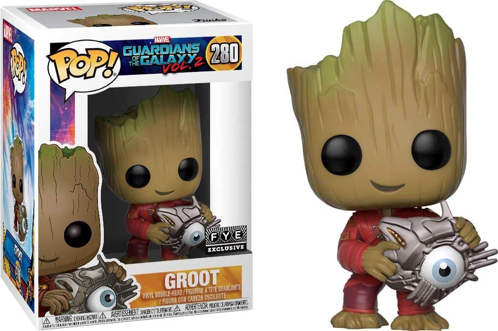 FUNKO POP! MARVEL GUARDIANS OF THE GALAXY: GROOT W/ EYE #280 (F.Y.E. E ...